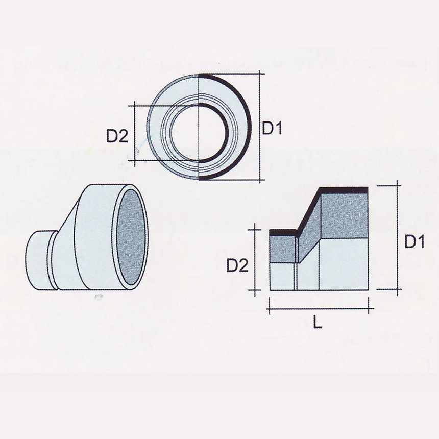 Besstem UPVC Rainwater Fittings Series Level Invert Reducing Socket ...