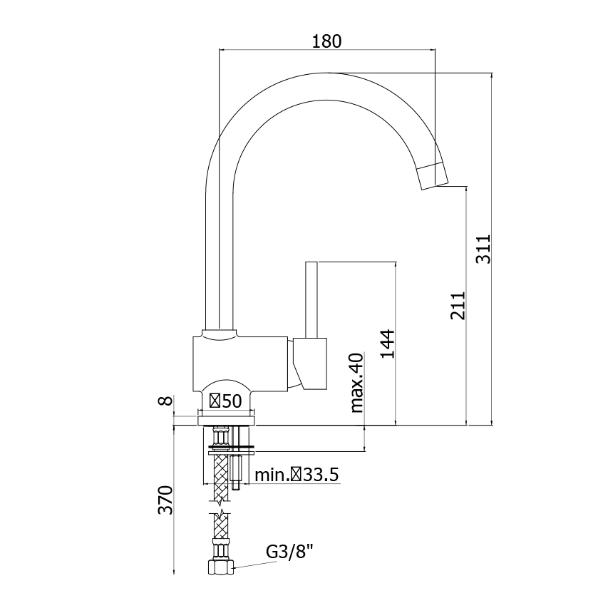 Paffoni Stick Series SK180CR - Plumbing Supplier Malaysia