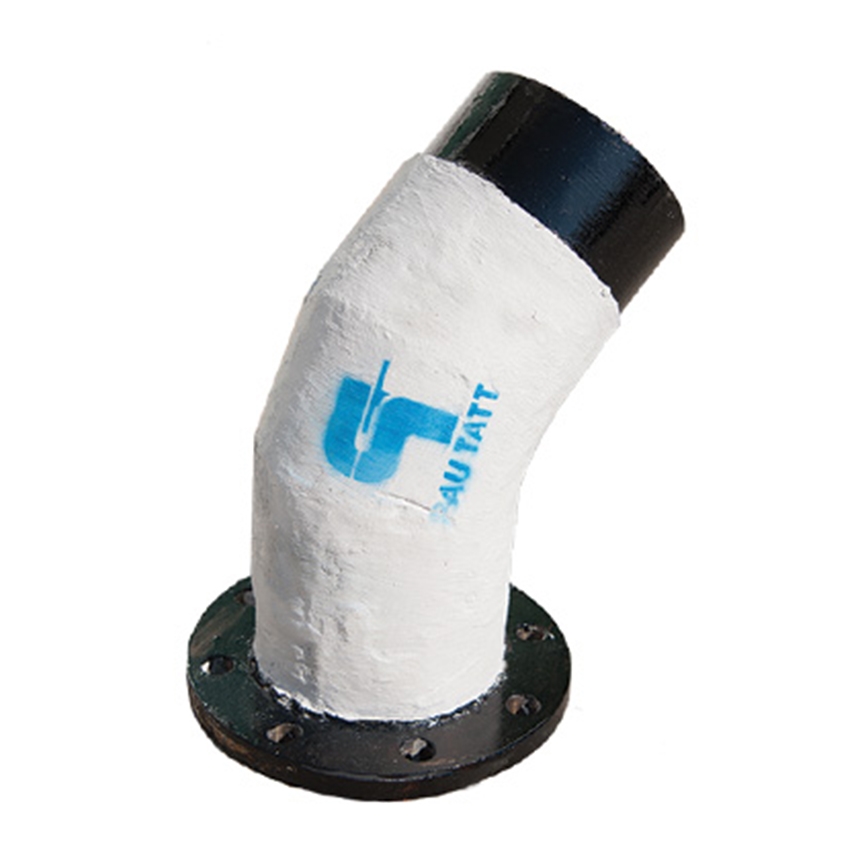 Pau Tatt Mild Steel Concrete Lining MSCL Fitting Single Flange 45° Bend ...